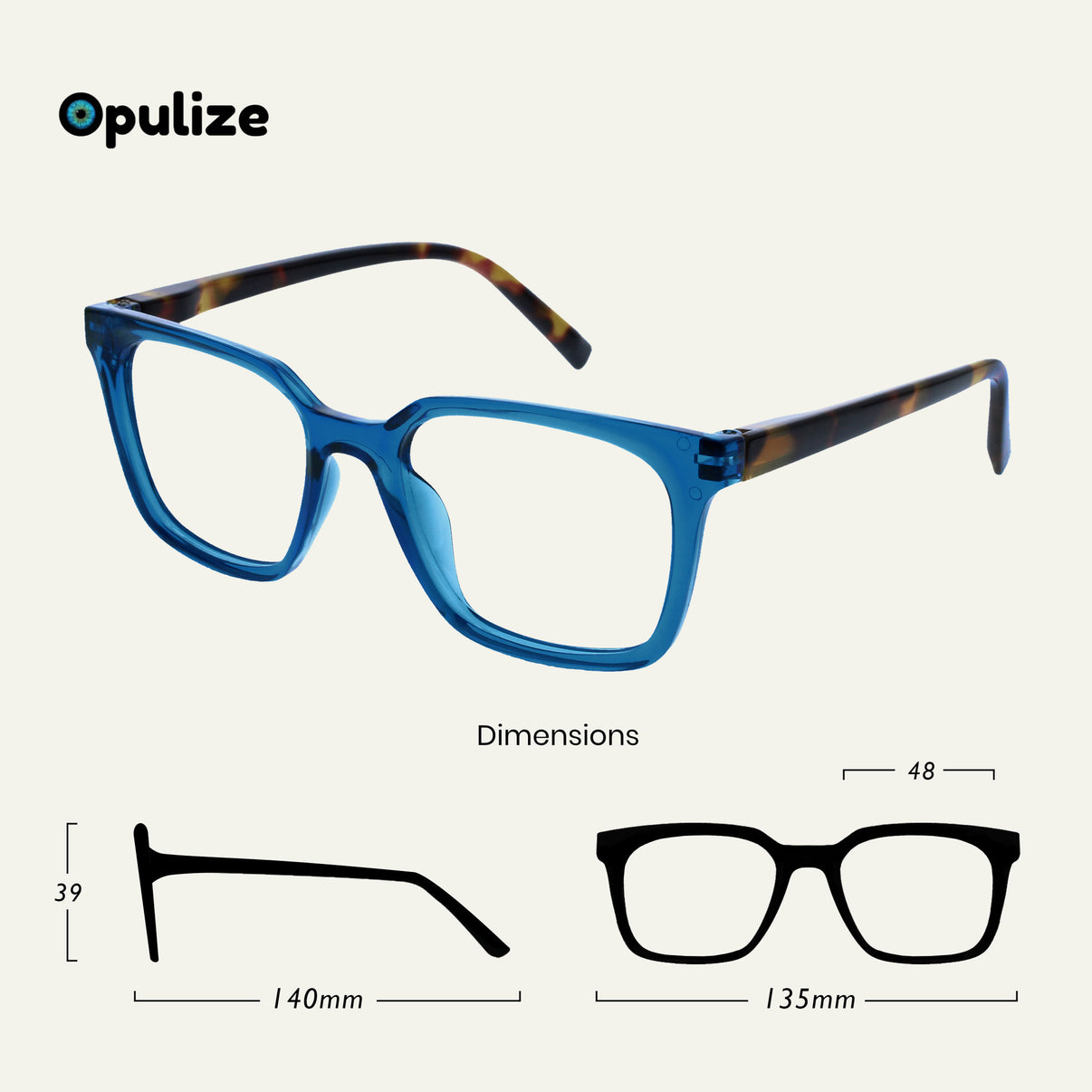 KOI - Reading glasses - Multiple Colours and Strengths - Opulize